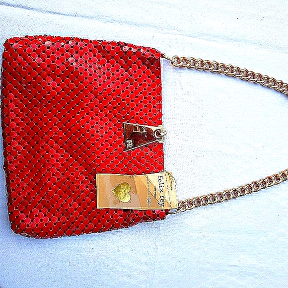 Felix Ray | Bags | Felix Rey Red Mesh Shoulder Bag | Poshmark
